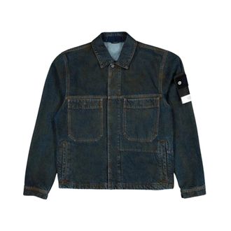 Stone Island Denim Jacket - - Jackets - Herren - Blau - XL