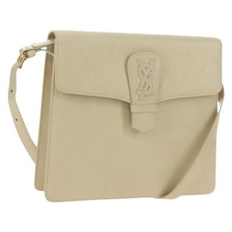 Saint Laurent Sac bandouli&egrave;re vintage doccasion - Femme - Pre-owned - Beige - Taille: ONE Size
