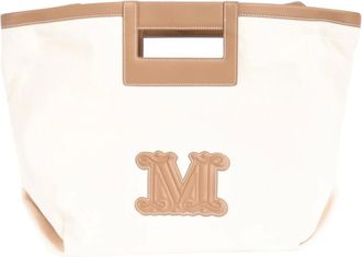 Max Mara Femme, Sacs, Beige, Taille: ONE Size Canvas Tote