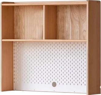 Generic Schreibtischregal aus Hochwertigem Holz, mit Einer Magnetischen LED-Leuchte und einem Kippfesten Gerät, Desk Shelf for Home Office Dorm(98x22x86)