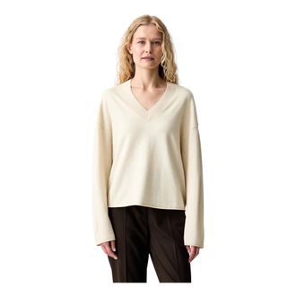 Marc O'Polo V-Ausschnitt Pullover - - Knitwear - Damen - Beige - M