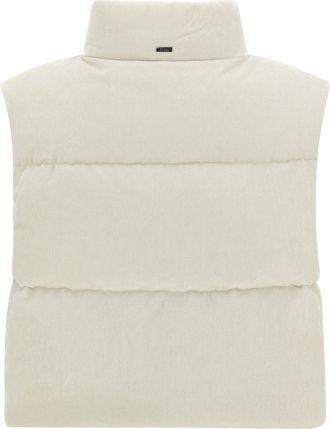 Herno Padded Quilted Viscose Vest - White