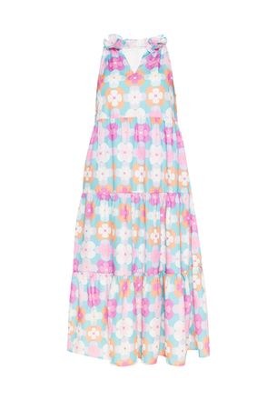Usha Kleid Frauen mehrfarbig himmelblau