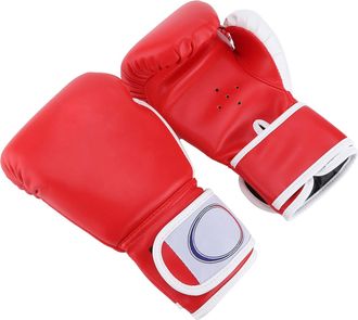 CHICIRIS Trainings-Boxhandschuhe, Weiches PU, f&uuml;r Jungen und M&auml;dchen, Sparring-Boxsackhandschuhe f&uuml;r Muay Thai, Jugend-Boxhandschuhe f&uuml;r 8-12 Jahre (Rot)