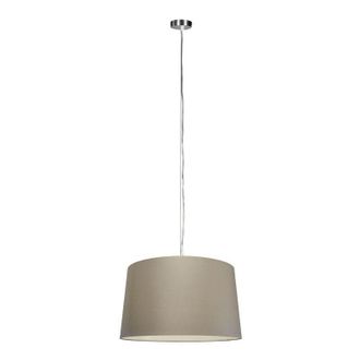 QAZQA Moderne H&auml;ngelampe Stahl mit Schirm 45 cm taupe - Cappo 1