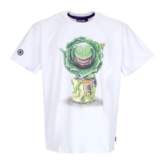Octopus Homme, Tops, Blanc, Taille: XL Tee-Shirt Blanc Homme avec Impression Feed Mee