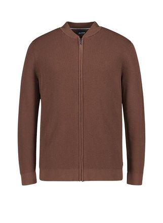 Olymp Herren Pullover braun unifarben