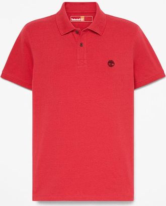 Timberland Millers River Kurzarm-Polohemd aus Stretchmaterial f&uuml;r Herren in Rot, Herren, Rot, Gr&ouml;&szlig;e