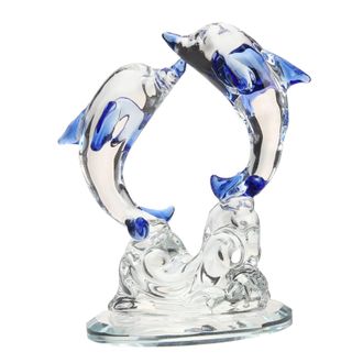 Cabilock Delphin-Ornament dekorativ Delphin-Handwerksdekor Wohnkultur -Schreibtisch- Dekorationen Mini- -Statue Delphin-Statue Schreibtischfigur Heimfigur Wei&szlig;