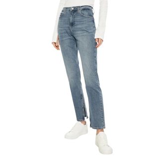 Calvin Klein Jeans Authentic Slim Strai - Femme - Jeans - Bleu - Taille: W27 L34