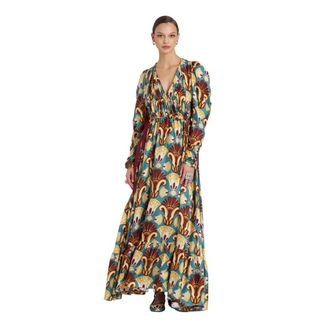 La DoubleJ Biennale Seiden-Twill Abendkleid - - Dresses - Damen - Mehrfarbig - 2XS