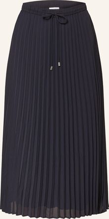 Comma Comma Plisseerock blau