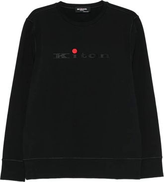 Kiton sweat à logo - Noir