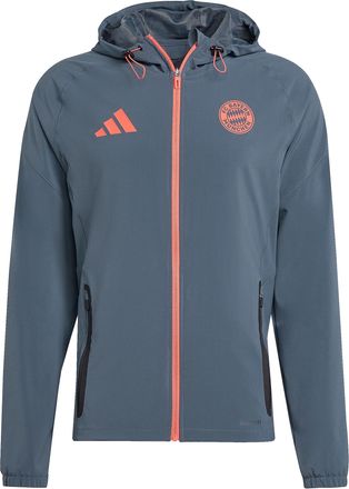 adidas Performance FC Bayern M&uuml;nchen Tech Travel Jacke grau, XL Herren