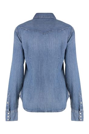 Polo Ralph Lauren Womens Denim Shirt Canaria Wash Cotton