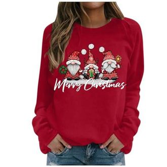 Generic Pull No&euml;l Femme Chemise V&ecirc;tements Noel Elegant Conforts Top Hiver Vetement Noel Bien Adapt&eacute; Ensemble Christmas Automne V&ecirc;tements Impression Sweat Swea