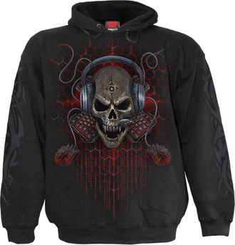 Spiral PC Gamer - M&auml;nner Kapuzenpullover - Schwarz - S