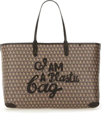 Anya Hindmarch Femme, Sacs, Brun, Taille: ONE Size Sac fourre-tout de tous les jours tiss&eacute; ludique