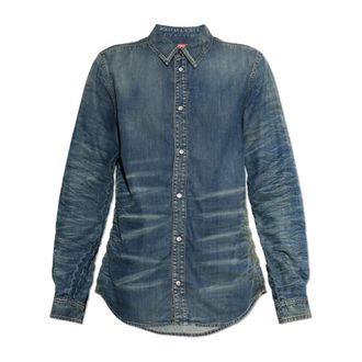 Diesel D-Synar-Fsj4 Shirt - - Shirts - Herren - Blau - L