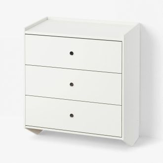 IKEA RACKN&Auml;S Kommode mit 3 Schubladen