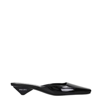 Prada Lackleder Mules mit Absatz - - Shoes - Damen - Schwarzk - 36 1/2 EU