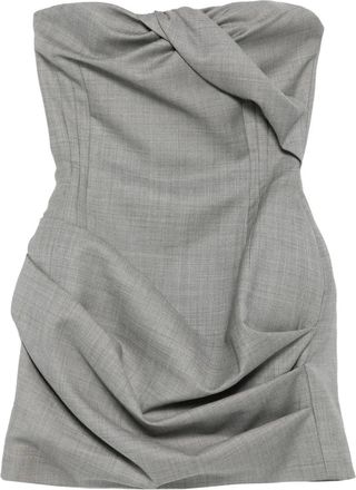 Magda Butrym Drapiertes Kleid - Grau