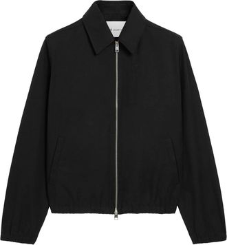 Ami Homme, Vestes, Noir, Taille: M Veste Zipp&eacute;e avec Ami de Coeur en Relief