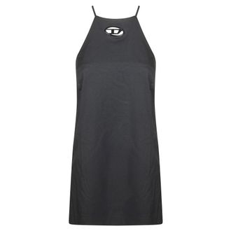 Diesel Femme, Robes, Noir, Taille: 38 FR Abito Scollo Americana