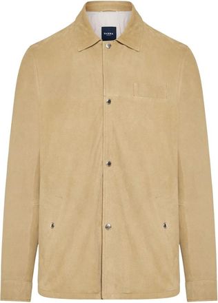 Barba Homme, Vestes, Beige, Taille: XL Tyler Suede Jacket