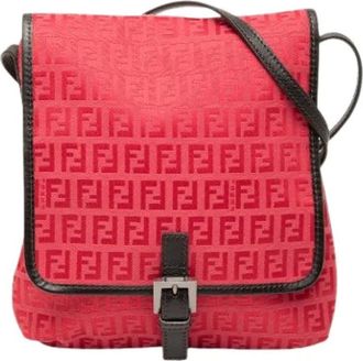 Fendi Pre-owned Toile sacs-fendi - Femme - Pre-owned - Rouge - Taille: ONE Size