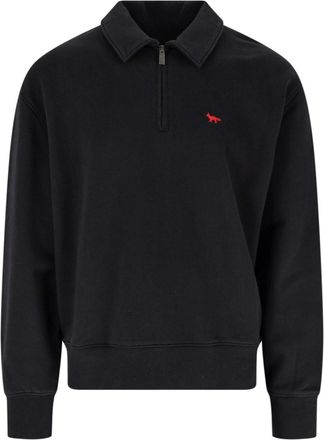 Maison Kitsun&eacute; Zip Sweatshirt Profile Fox