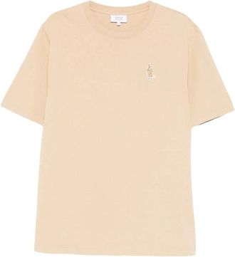 Maison Kitsun&eacute; Homme, Tops, Beige, Taille: M Dressed Fox Comfort Tee-Shirt