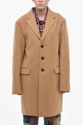 Dsquared2 Mantel Aus Schurwollmischung Mit Gestreifter F&uuml;tterung Dsquared2