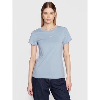Calvin Klein Jeans T-Shirt J20J220300 Himmelblau Slim Fit
