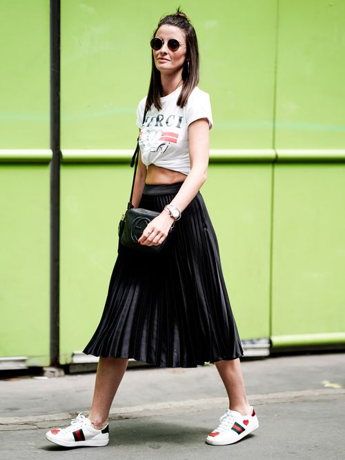 look printemps jupe midi