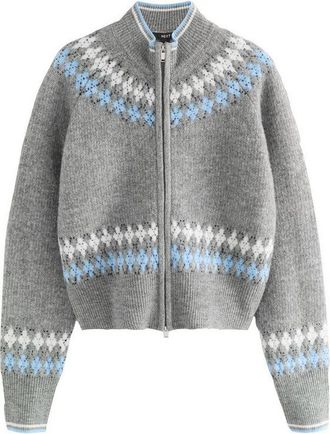 Next Strickjacke Bomber-Strickjacke mit Reißverschluss (1-tlg)