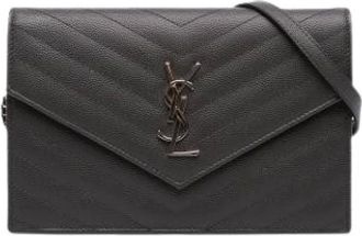 Saint Laurent Sac bandouli&egrave;re Pre-owned - Femme - Pre-owned - Gris - Taille: ONE Size