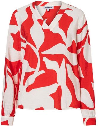 More & More Langarmbluse weite Schlupftunika, bedruckt