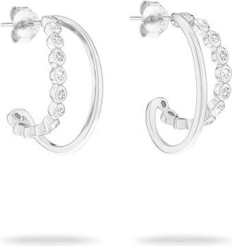 Tamaris Créole TJ-0609-E-21 en argent 925, 2,1 cm, Argent sterling, Zircone cubique