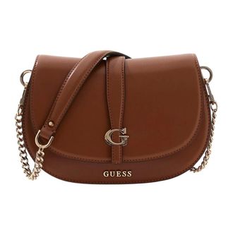 Guess Femme, Sacs, Brun, Taille: ONE Size Carrie Flap Shoulder Bag