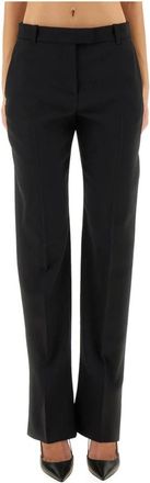 Alexander McQueen Feine Wollhose - - Trousers - Damen - Schwarzk - M