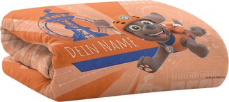 Picanova PAW Patrol Zuma Decke mit Name 150x100cm - Personalisierte Kuscheldecke für Kinder - Premiumqualität Fleecedecke 510g/qm - Unschlagbar Weich Und Gemüt