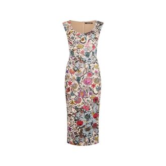 Roberto Cavalli Etui-Kleid mit Florentiner Blumendruck - - Dresses - Damen - Mehrfarbig - S