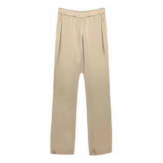 KANGRA Femme, Pantalons, Beige, Taille: 42 FR Silk Pantalons
