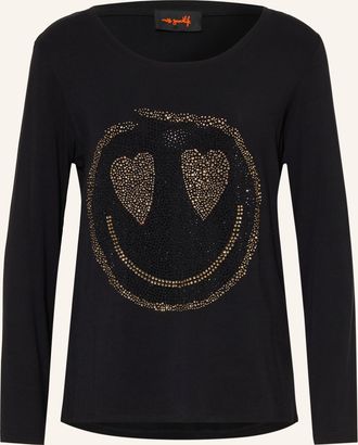 Miss Goodlife Miss Goodlife Longsleeve Mit Schmucksteinen schwarz