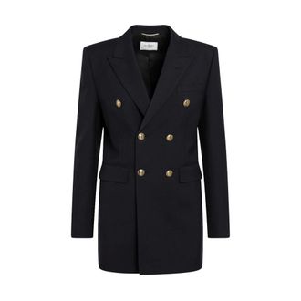 Saint Laurent Damen, Jacken, Blau, MGr&ouml;&szlig;e
