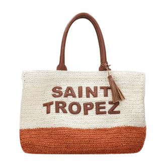 De Siena shoes Raffia Taschen mit Ledergriffen - - Bags - Damen - Mehrfarbig - ONE SIZE