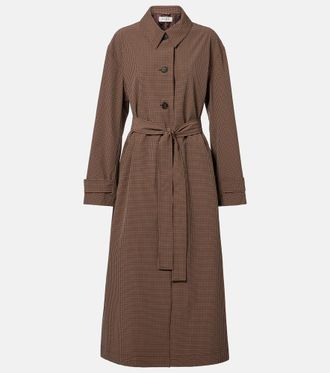 R&oacute;he R&oacute;he Manteau ceintur&eacute; &agrave; carreaux