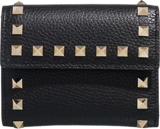 Valentino Garavani Portemonnaie - Rockstud Trifold Wallet - Gr. unisize - in Schwarz - für Damen