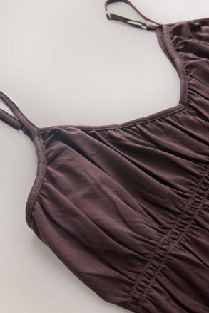 Next Midikleid Gesmoktes Minikleid mit d&uuml;nnen Tr&auml;gern (1-tlg)